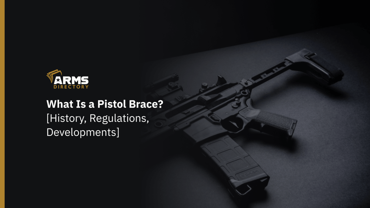 What Is a Pistol Brace? [History, Regulations, Developments] - Arms ...